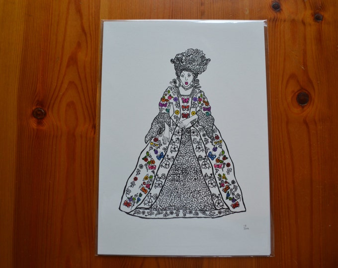 Arabella A4 Screen Print - Etsy