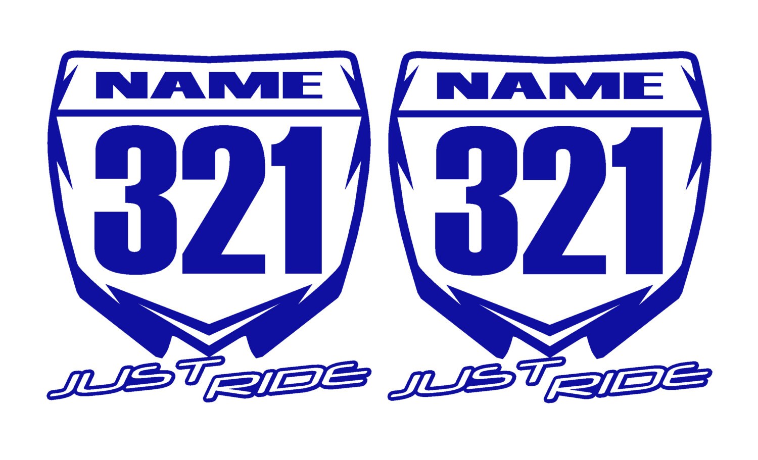 Blank Dirt Bike Number Plate Template Bearcreekcommunitycharterschool