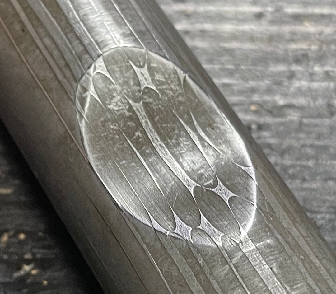 Razorwire Pattern Stainless Steel Damascus Rod - Etsy