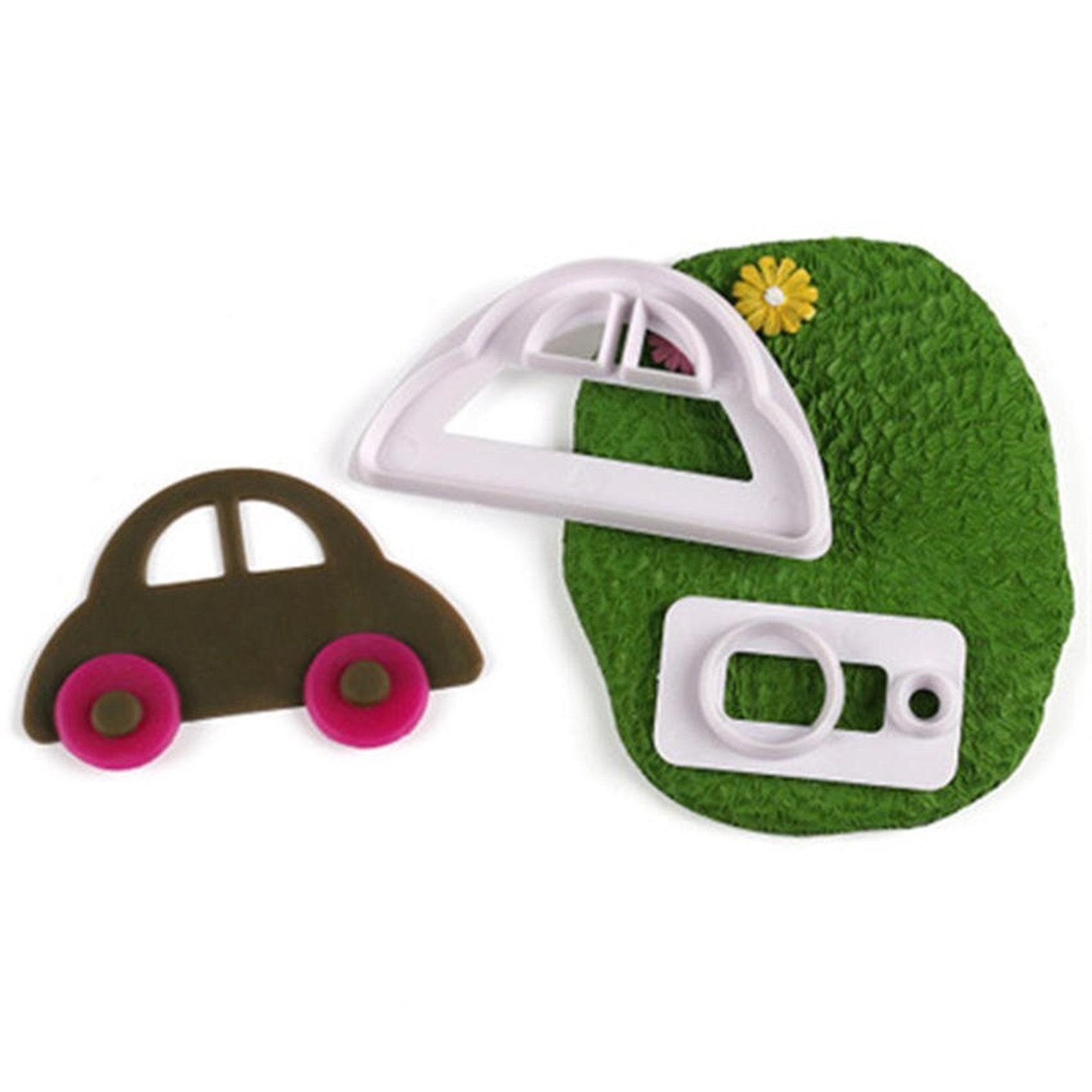 Car Set Plastic Fondant Cutter Cake Mold Fondant Mold Fondant - Etsy
