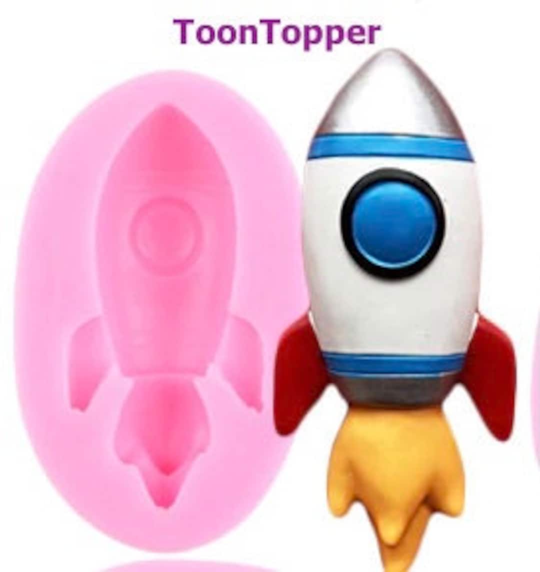 Space Ship Astronaut Silicone Mold Rocket Fondant Mold Chocolate Cake ...