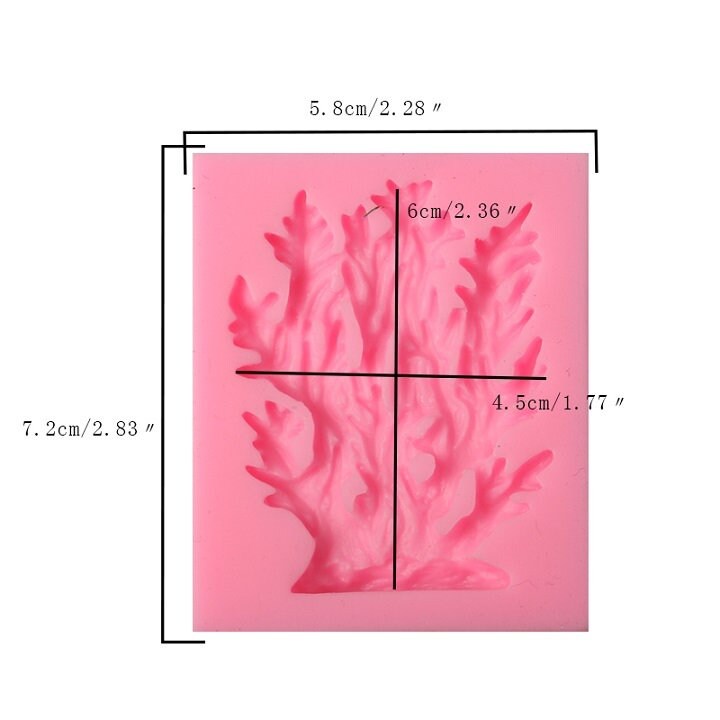 Sea Life Coral Grass Sea Silicone Mold Cake Mould Fondant Mold Sugar ...