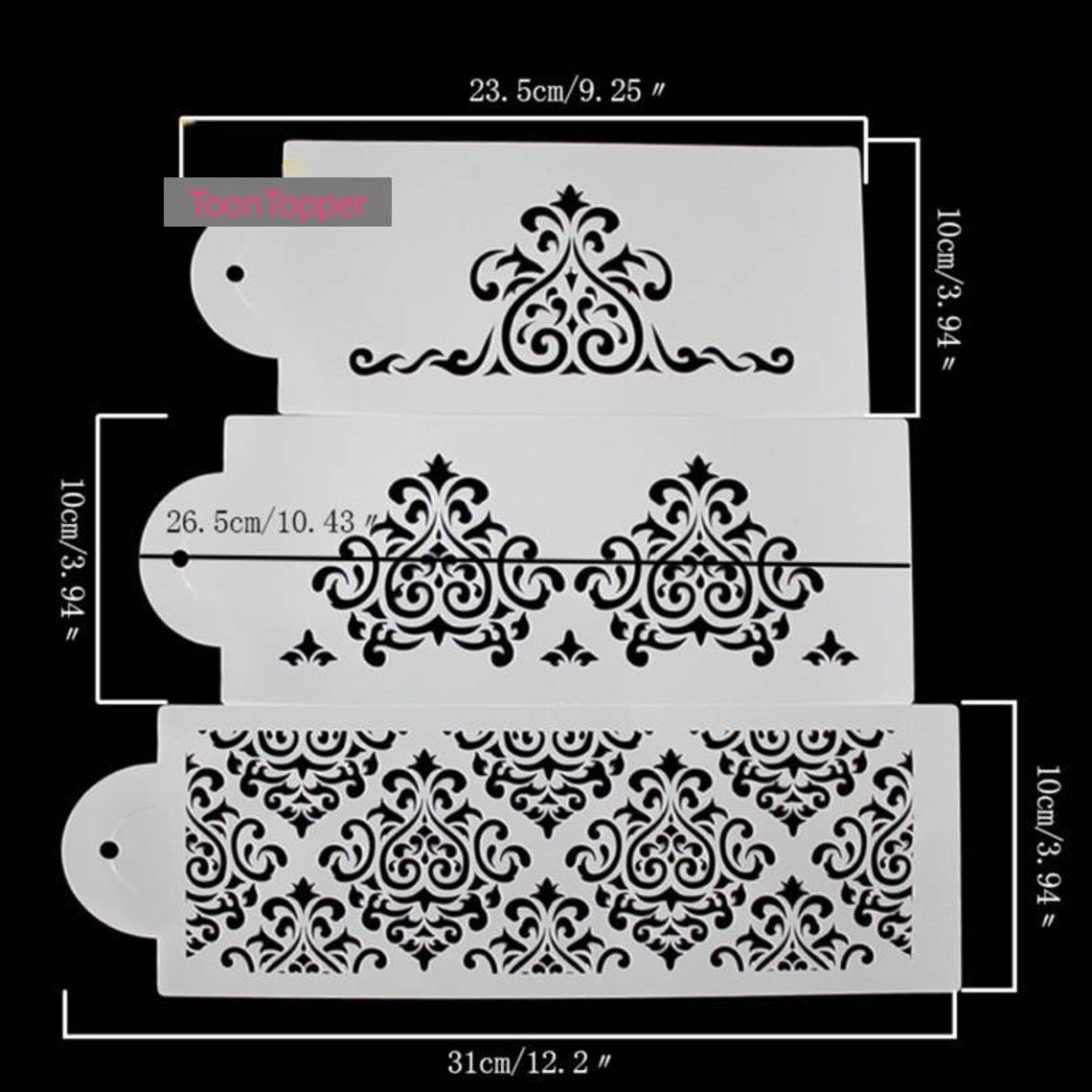 Cake Stencil Set Template Mold Biscuit Bakery Tool Fondant | Etsy