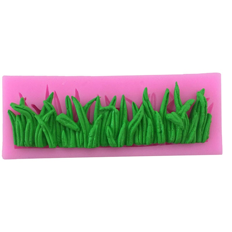 Green Grass Lawn Silicone Mold Fondant Cake 3D Food Grade Silicone ...