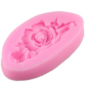 Rose Flower 3D Cake Silicone Mold Fondant Cake Decorating Chocolate ...