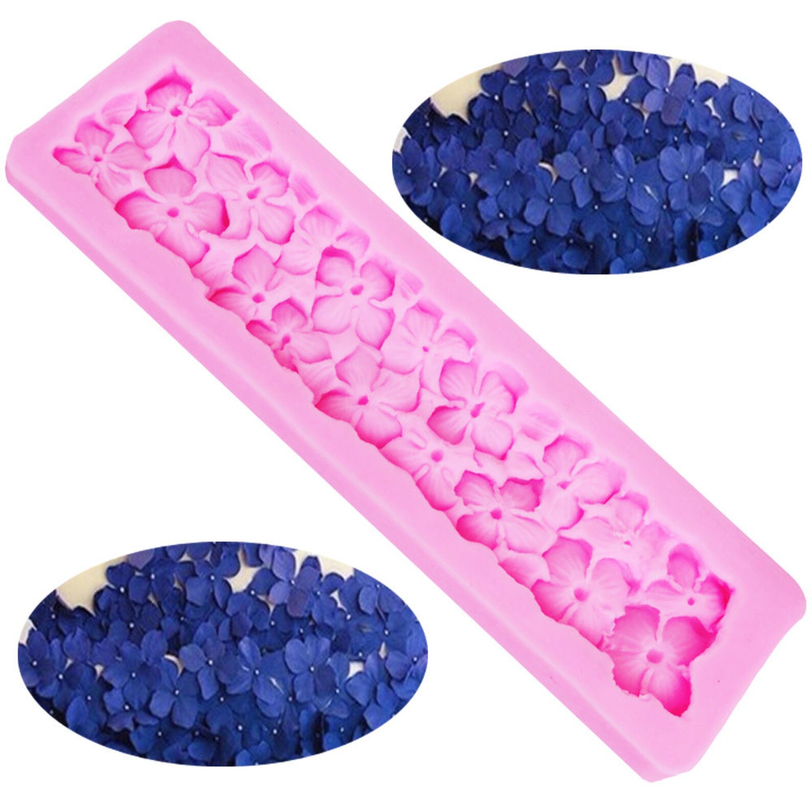 Violets MOLD Nail-headed Border Flower Silicone Mold for | Etsy