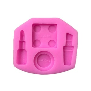 SMALL Makeup Tool Shape 3D Silicone Fondant Cake Mold for Cake ...
