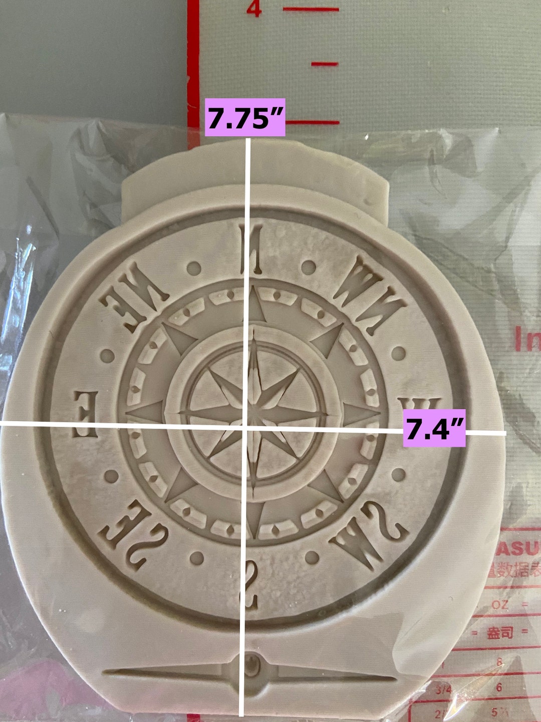 Retro Compass Shape Cake Mold Food Grade Silicone Mold Fondant Cake ...