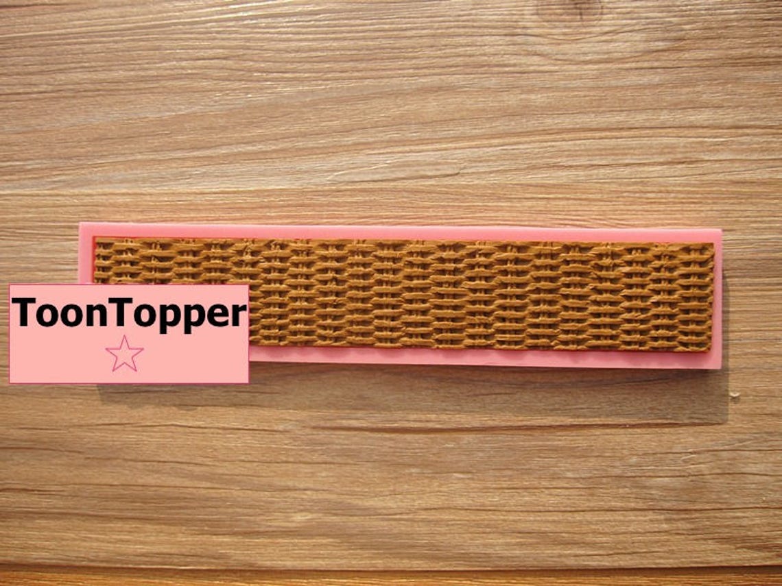 Bamboo Basket Rattan Braided Fabric Border Silicon Mold - Etsy
