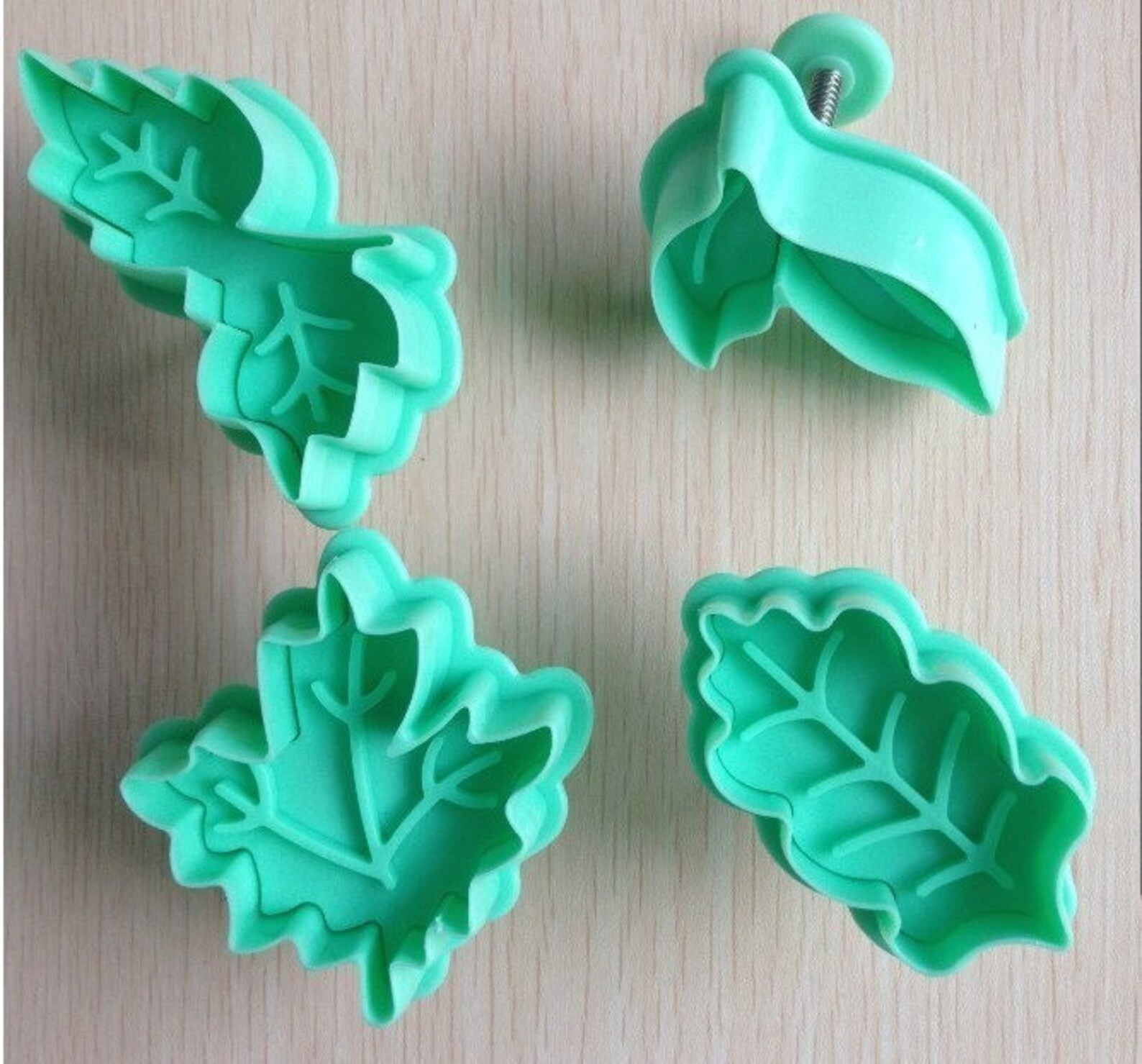 Leaves Shape Biscuit Plunger Cookie Cutter Fondant Mold Paste - Etsy