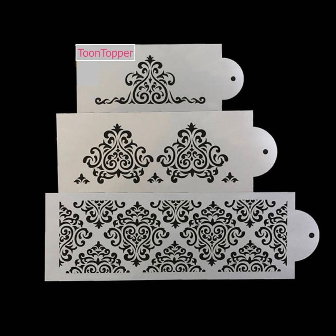 Cake Stencil Set Template Mold Biscuit Bakery Tool Fondant | Etsy