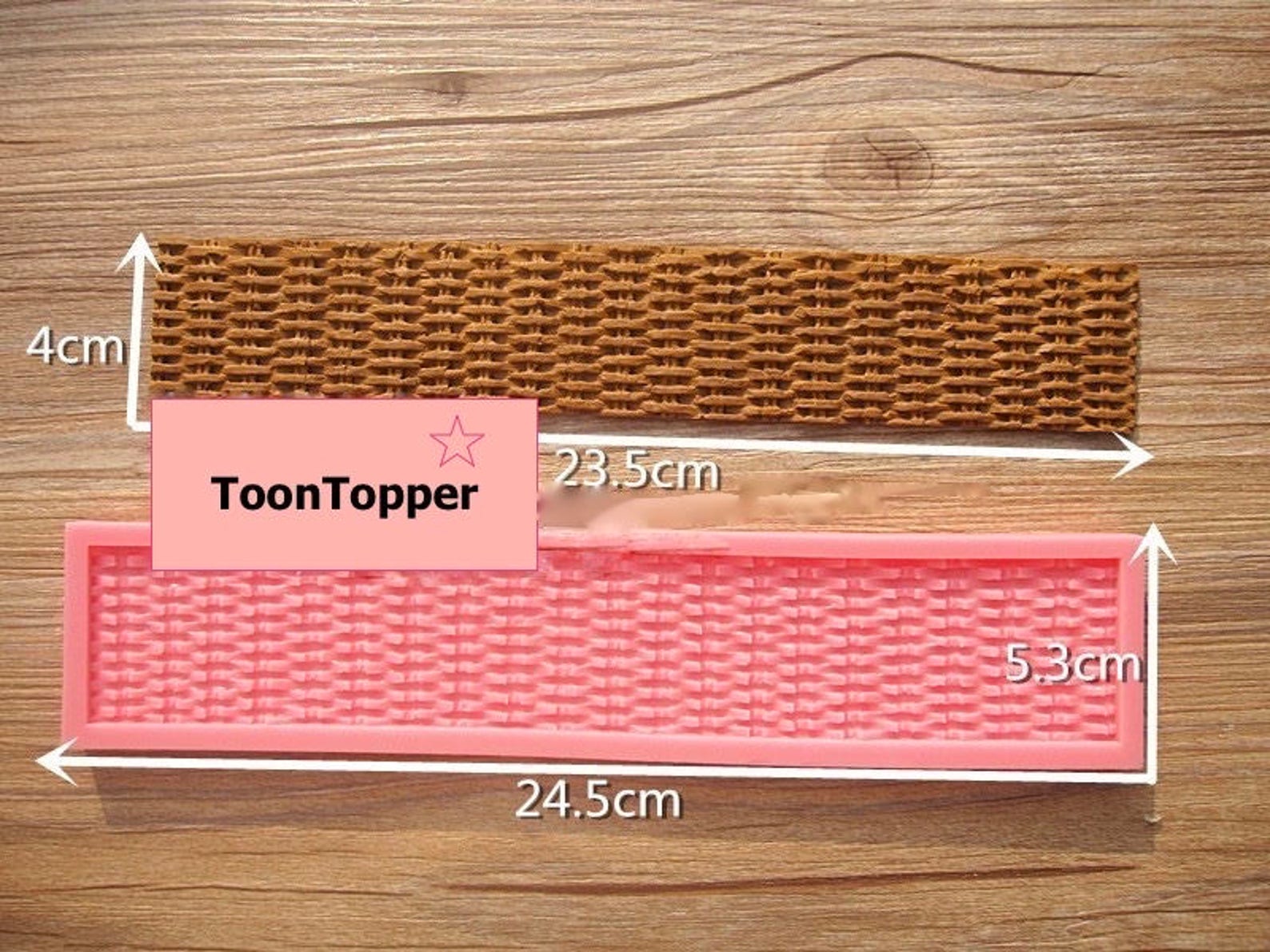 Bamboo Basket Rattan Braided Fabric Border Silicon Mold | Etsy