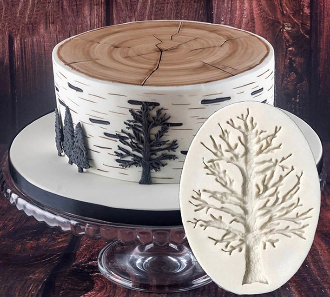 Cake Border Silicone Molds Tree Cupcake Fondant Cake Decorating Tools ...