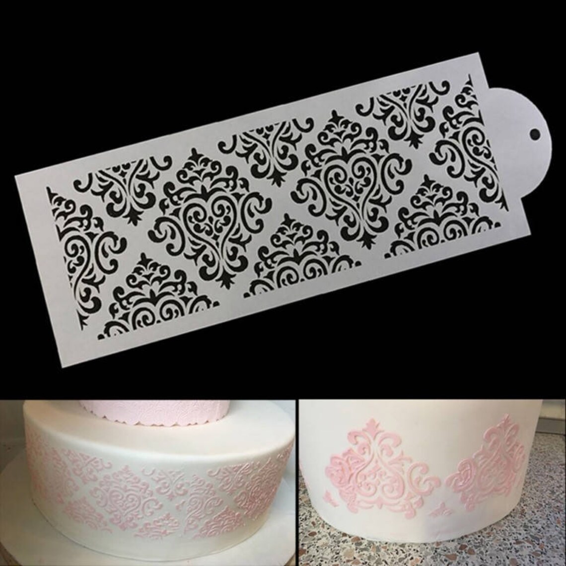 Cake Stencil Set Template Mold Biscuit Bakery Tool Fondant | Etsy