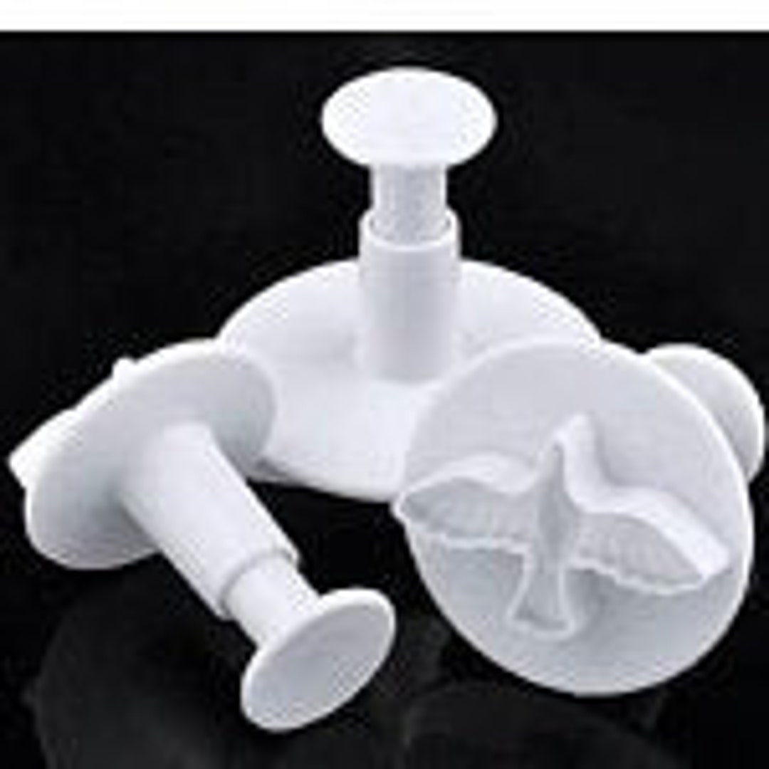 Doves Fondant Cookie Cutters Plungers Clay Cake Decoration - Etsy