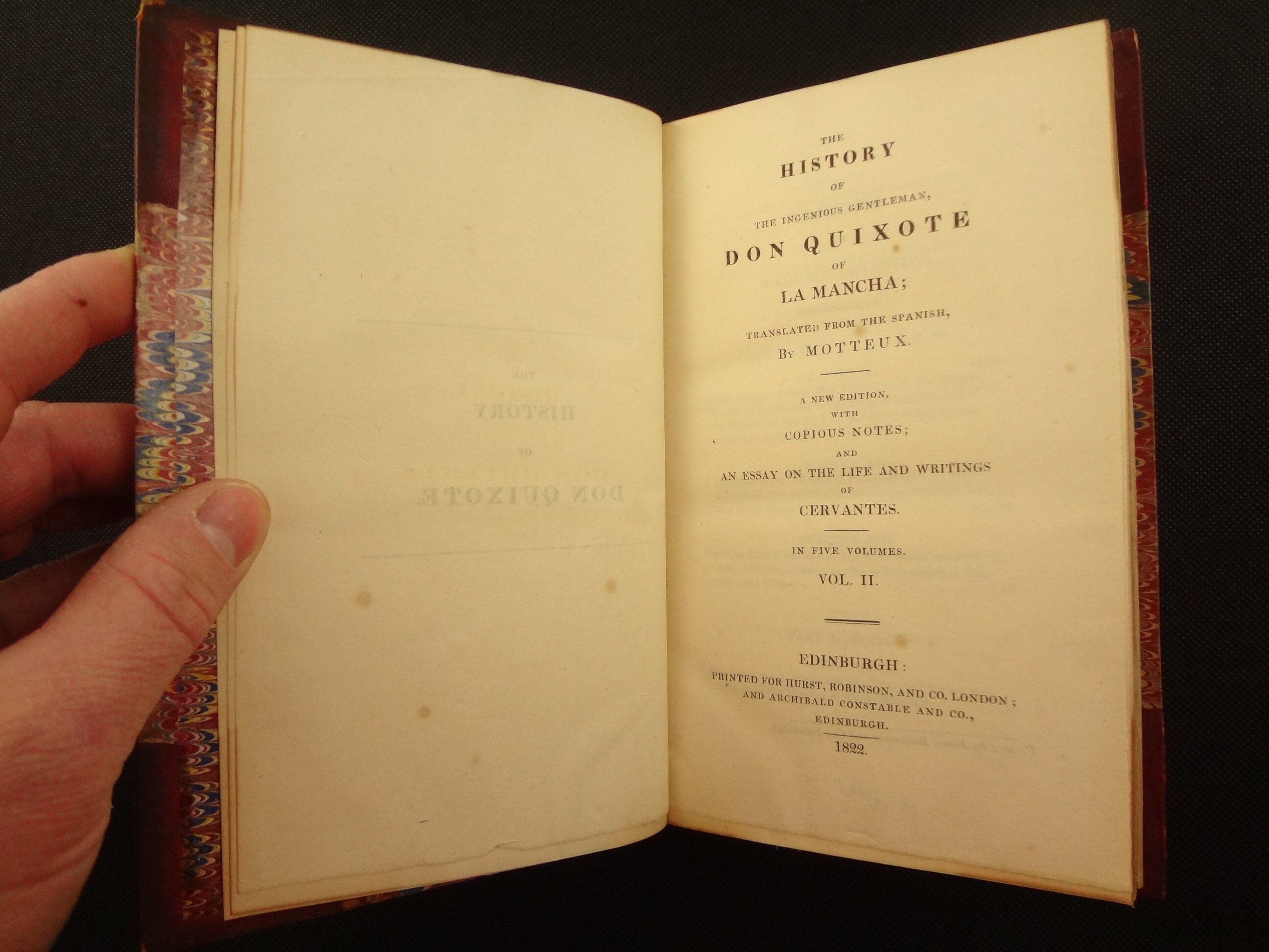 1822 Don Quixote, new edition with Copius Notes and Life of Author ...