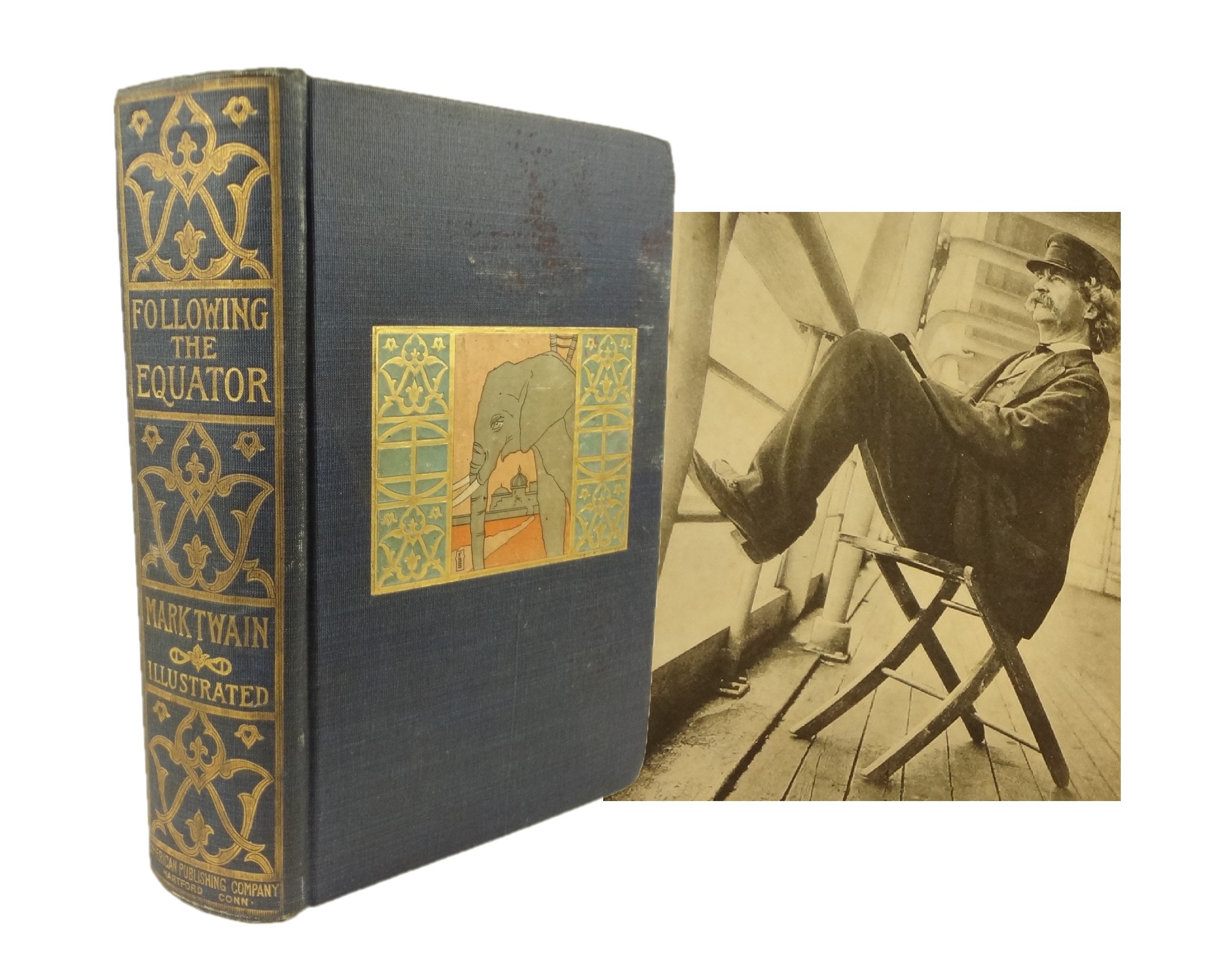 1897 1st edition, Following the Equator, Mark Twain. 1st state ...