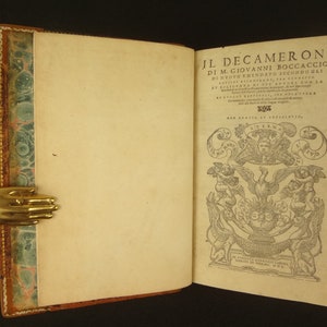 1550 Il Decamerone the Decameron, by Boccaccio. Illustrated. Printed in ...