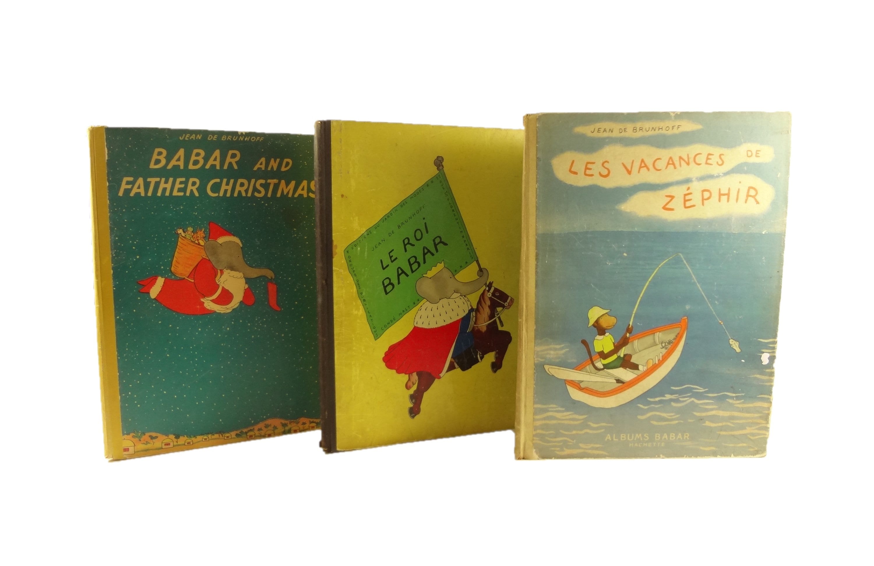 Three early folio Babar. Father Christmas (1940), Le Roi (1933), & Les ...