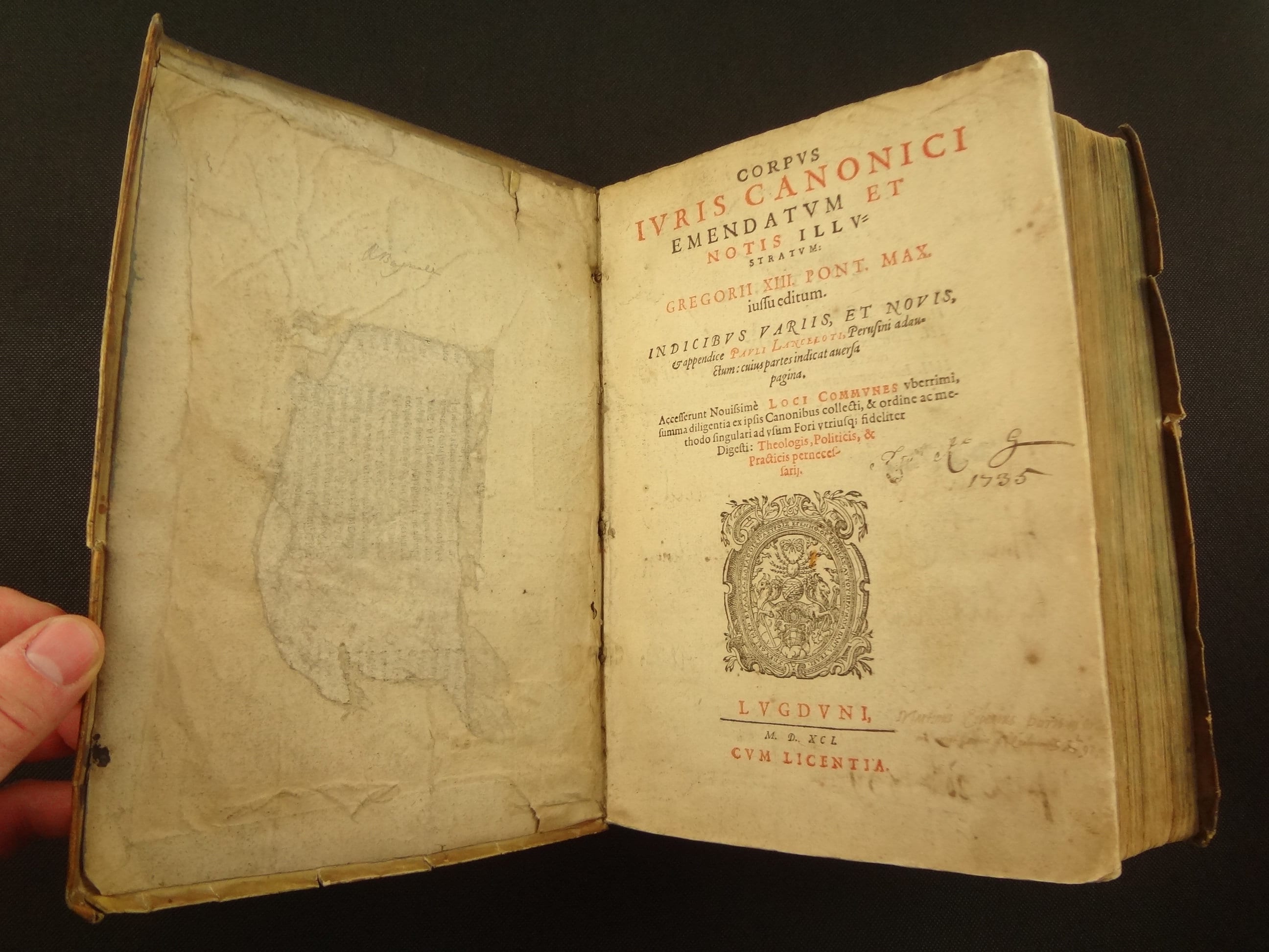 1591 Corpus Juris Canonici (Body of Canon Law). Gratian, Gregory IX ...