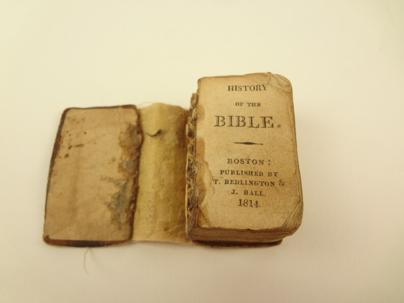 Three Examples of a Thumb Bible (miniature) From Circa 1807 to 1814 - Etsy