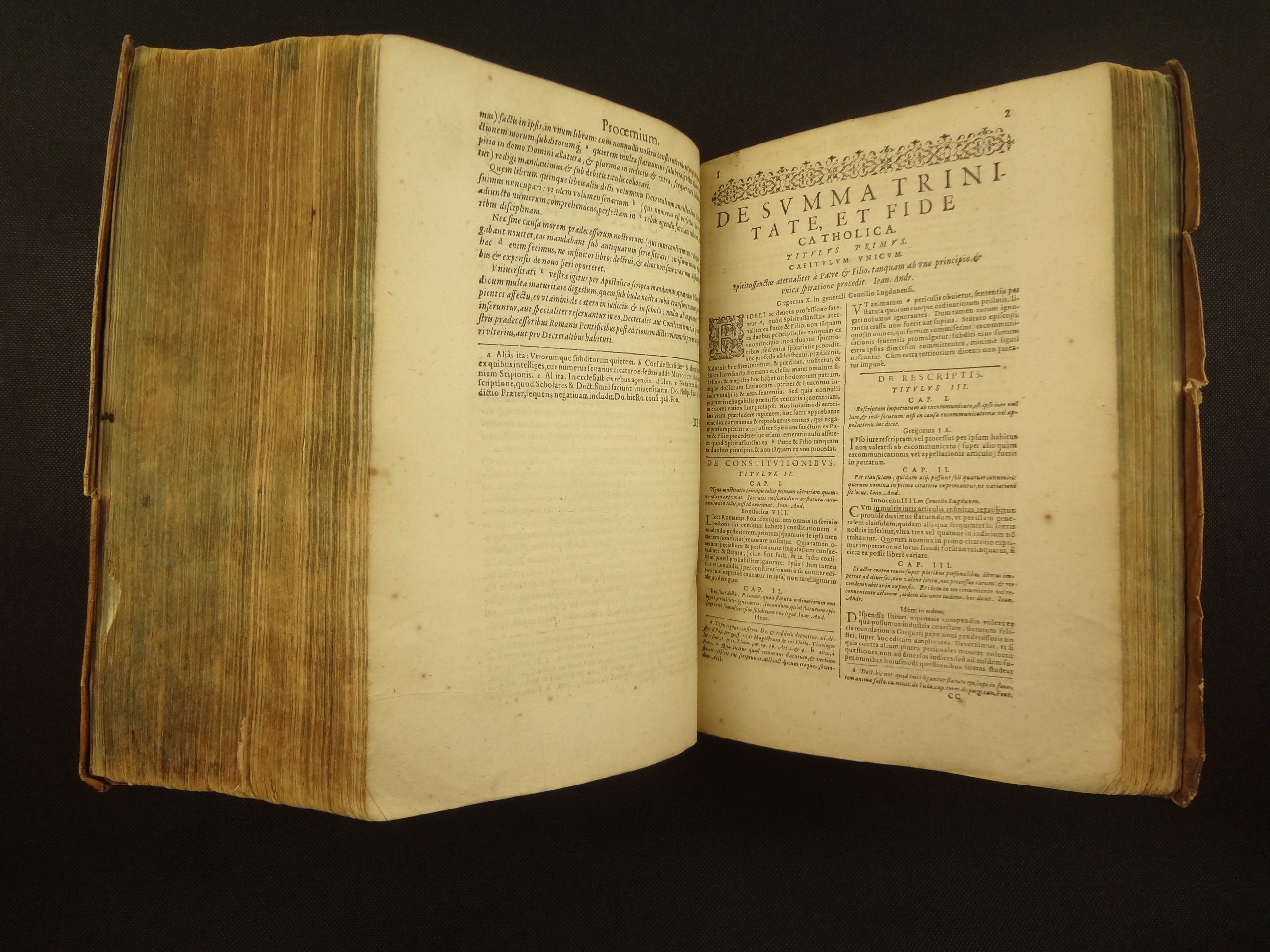 1591 Corpus Juris Canonici (Body of Canon Law). Gratian, Gregory IX ...