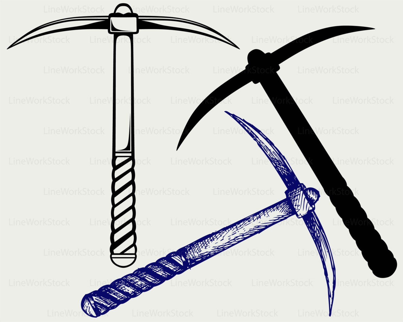 Pickaxe Svg/pickaxe Clipart/ax Svg/ax Silhouette/ax Cricut Cut - Etsy