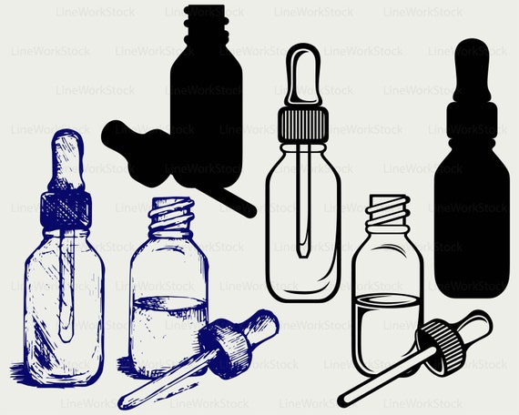 Bottle Dropper Svg/bottle Dropper Clipart/dropper Svg/dropper | Etsy