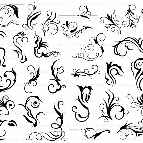 Swirl Svg/scroll Clipart/swirl Svg/swirl Silhouette/scroll - Etsy Canada