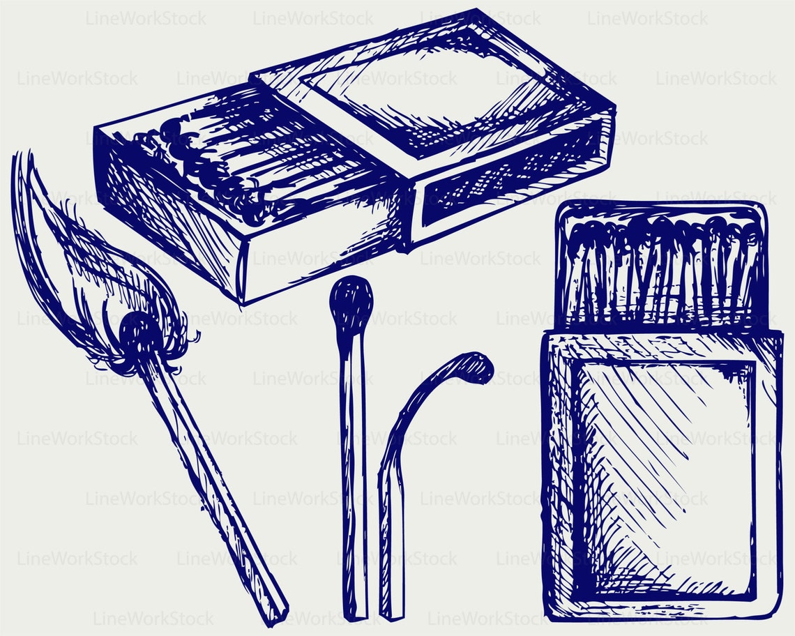 Matches Box Svg/clipart/matches Svg/box Silhouette/matches | Etsy