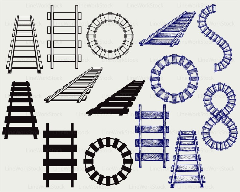 Railroad Svg/railroad Track/railroad Svg/railroad - Etsy