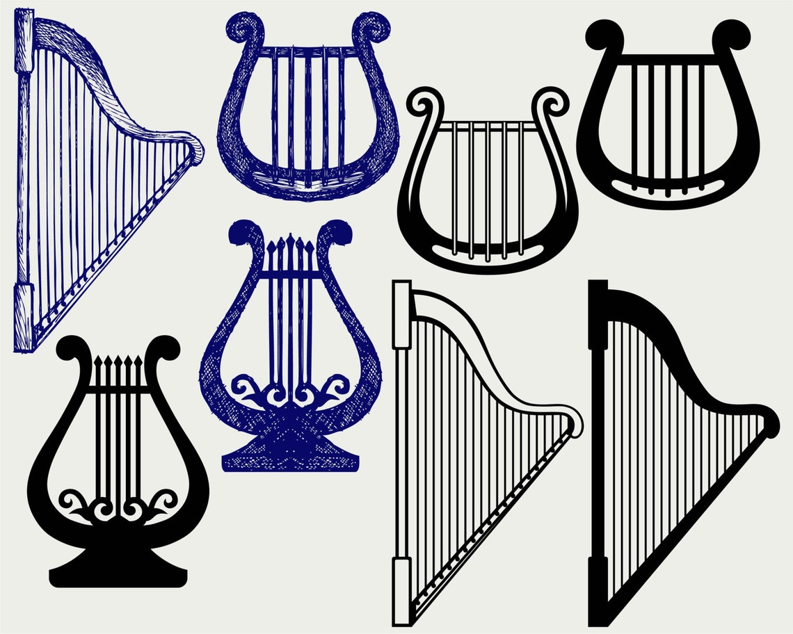 Lyre Svg/lyre Clipart/lyre Svg/lyre Silhouette/lyre Cricut Cut | Etsy ...