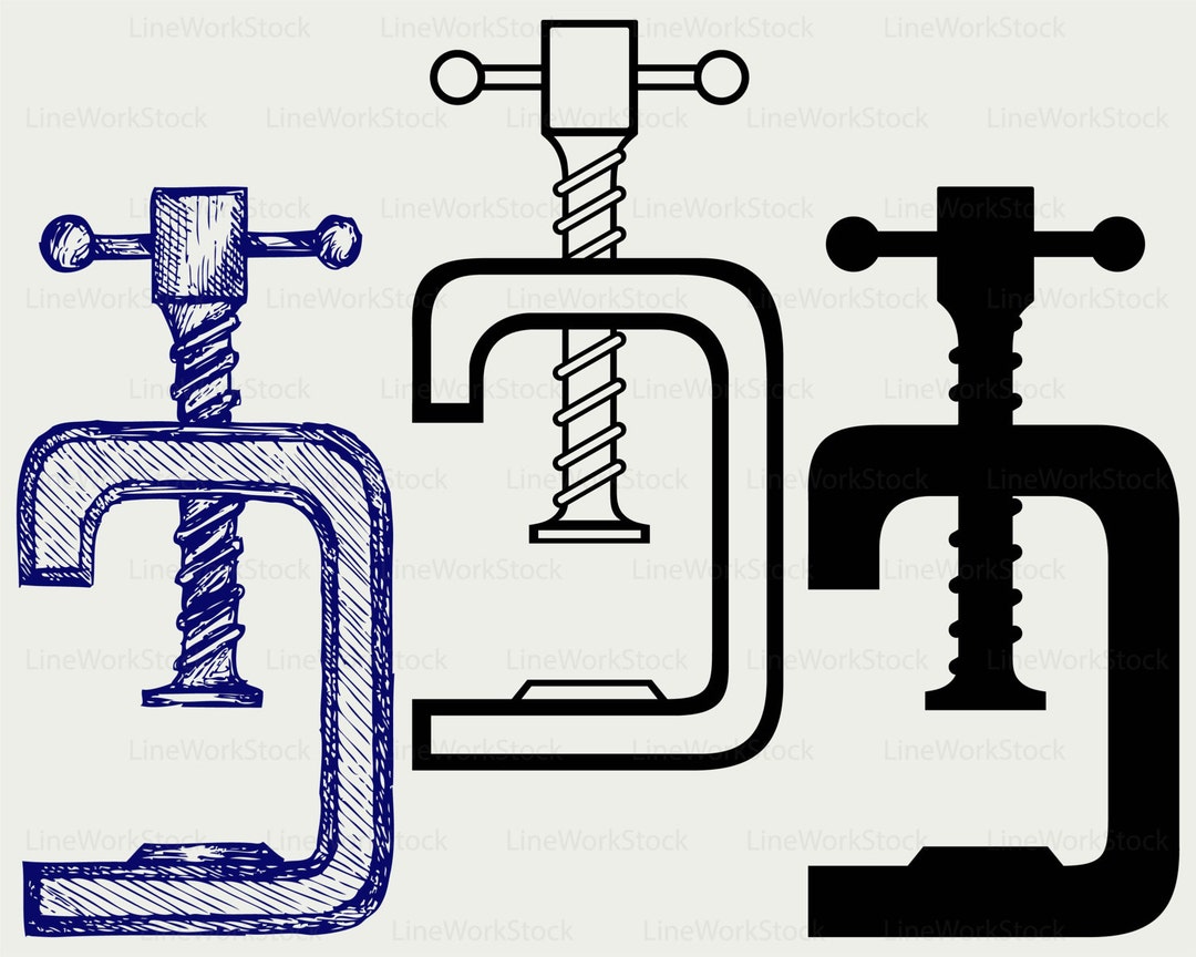 C-clamp Svg/c-clamp Clipart/clamp Svg/clamp Silhouette/clamp - Etsy