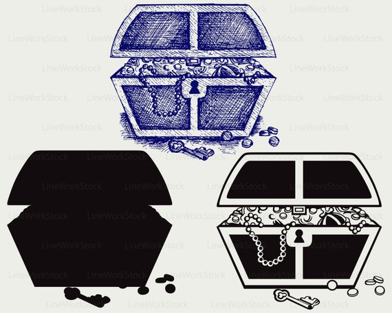 Papercraft Scrapbooking Paper Chest box svg/chest box clipart/chest box ...