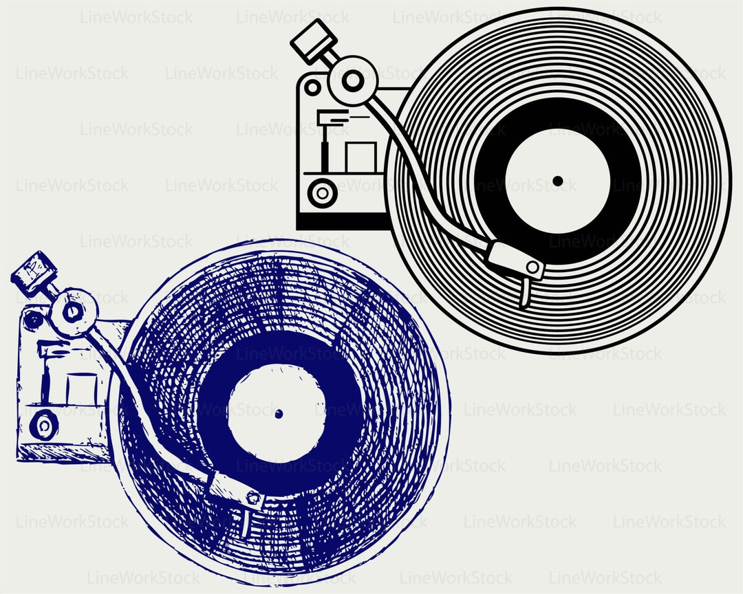Record Player Svg/record Player Clipart/record Player Svg/silhouette ...