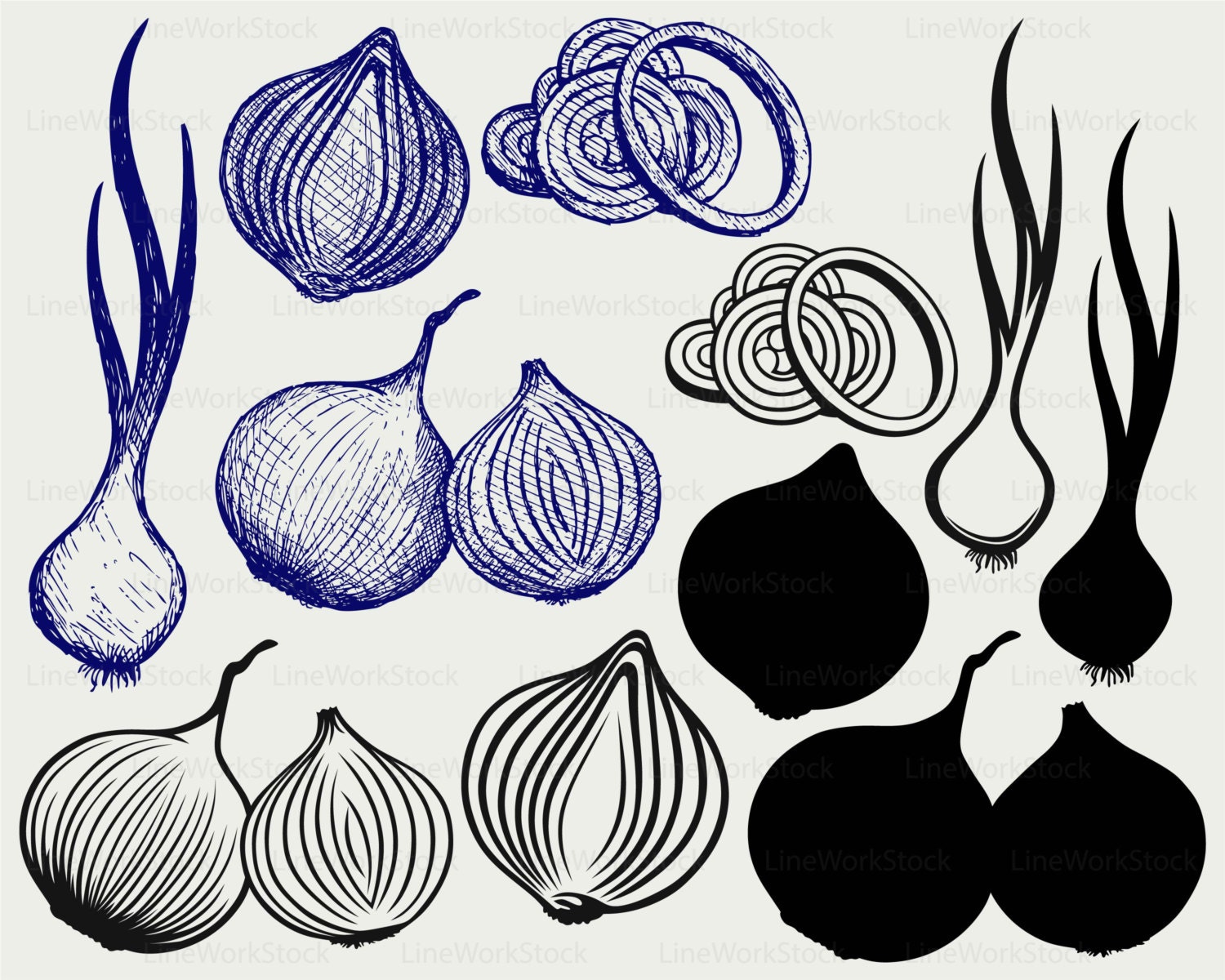 Clip Art Cutting An Onion