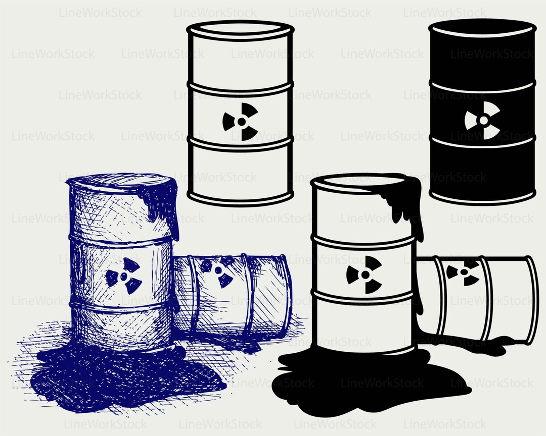Toxic Waste Svg/toxic Waste Clipart/toxic Waste Svg/containers ...