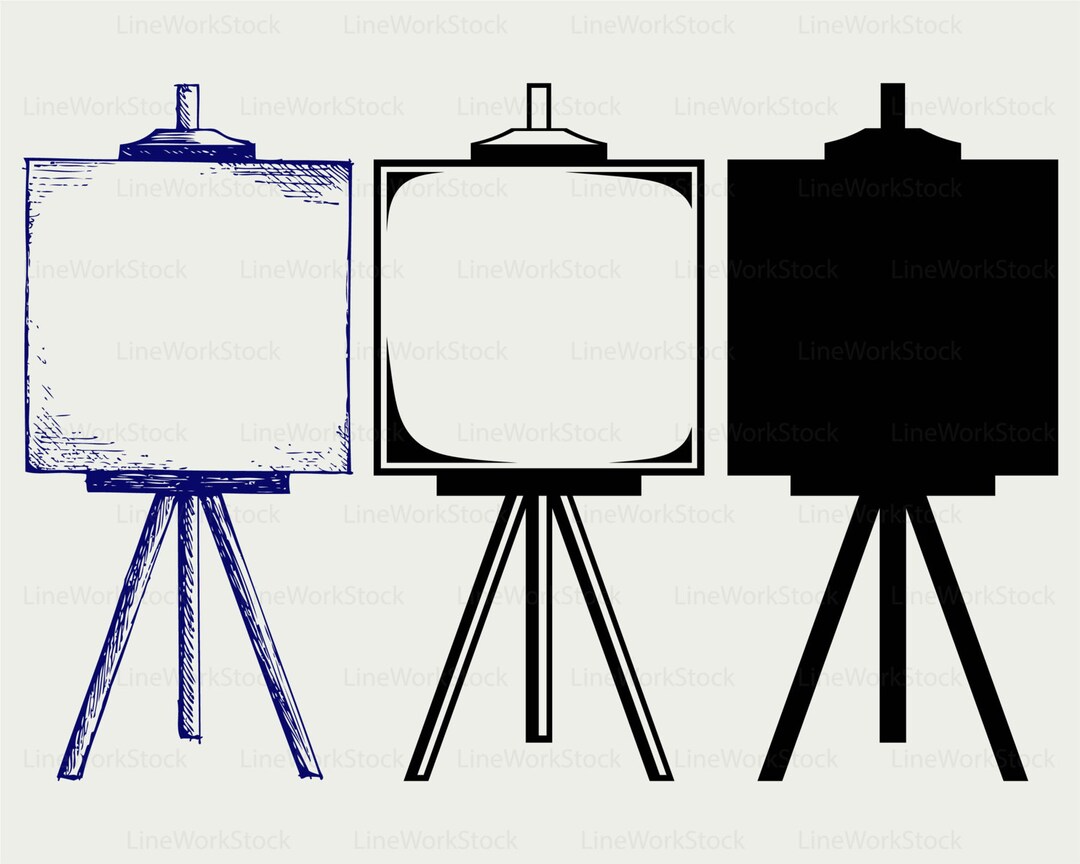 Easel Svg/easel Clipart/easel Svg/easel Silhouette/easel Cricut Cut ...