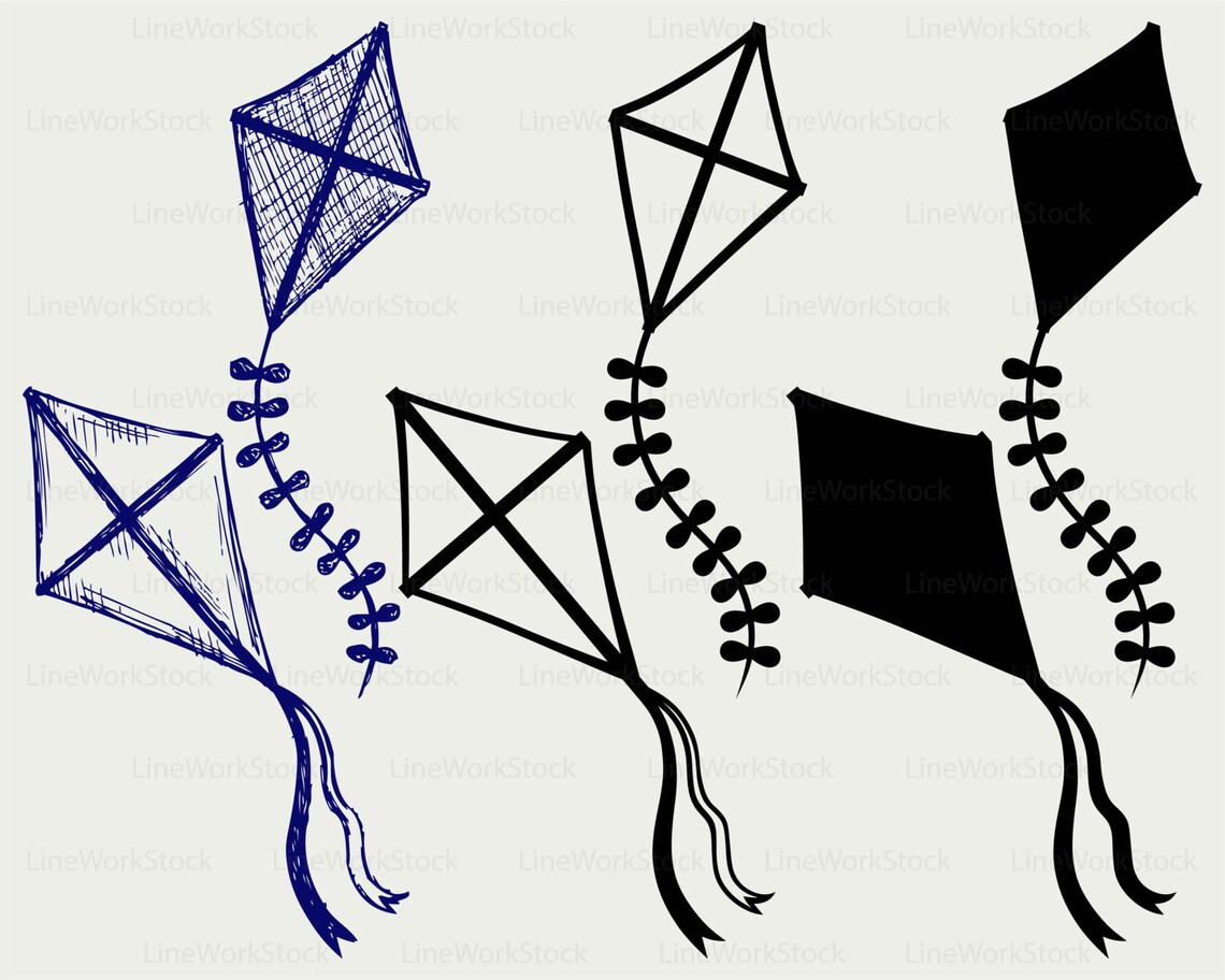 Kite Svg/kite Clipart/kite Svg/kite Silhouette/kite Cricut Cut - Etsy