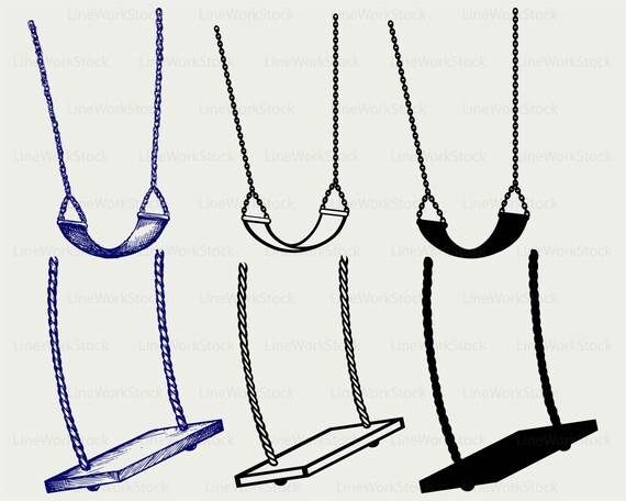 Swing Svg/swing Clipart/swing Svg/swing Silhouette/swing - Etsy