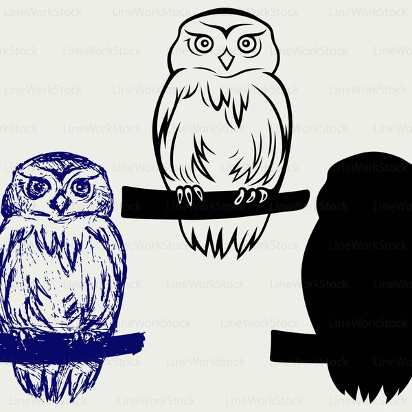 Wise Owl Clip Art - Etsy