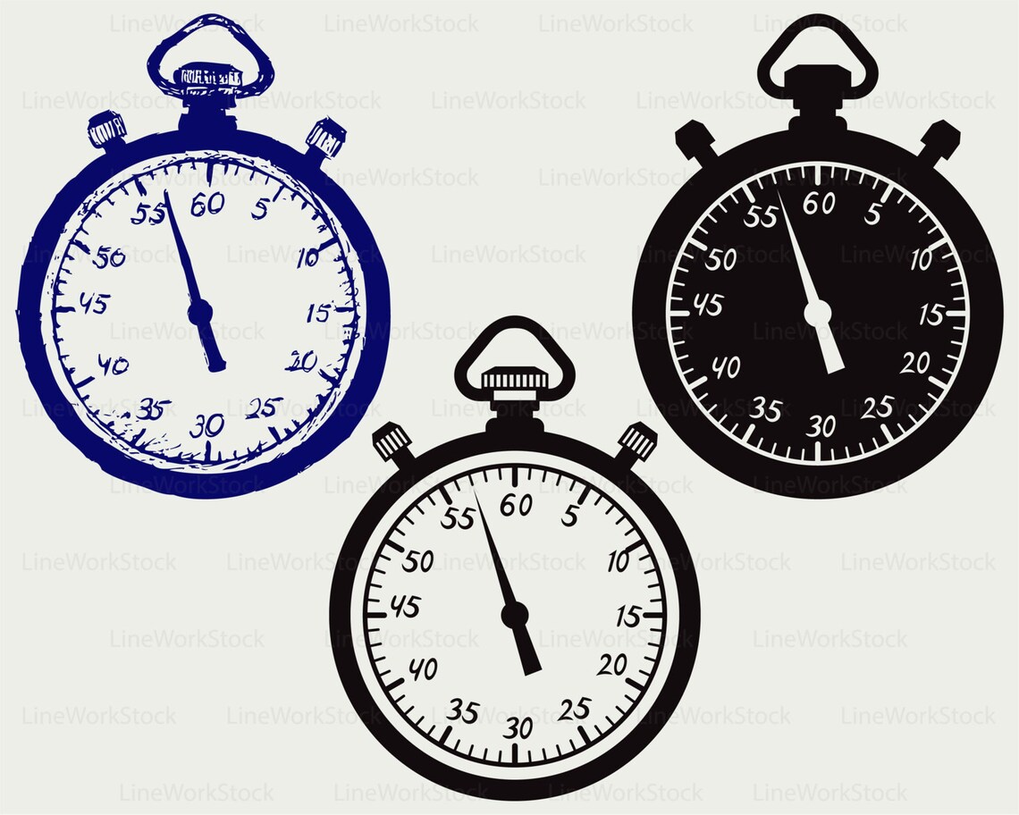 Stopwatch Svg/stopwatch Clipart/stopwatch Svg/stopwatch | Etsy