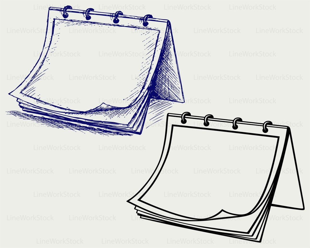 Blank Calendar Clip Art Black And White