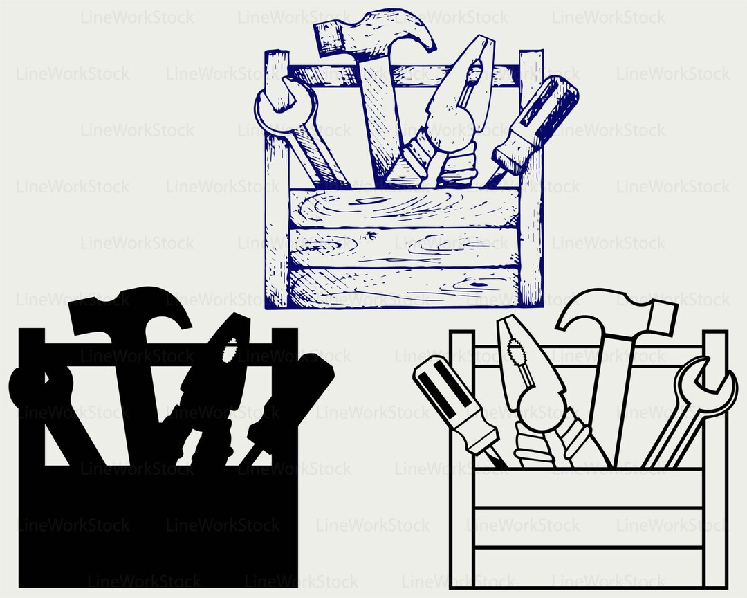 Toolbox Svg/toolbox Clipart Toolbox Svg/tools Silhouette/toolbox Cricut ...