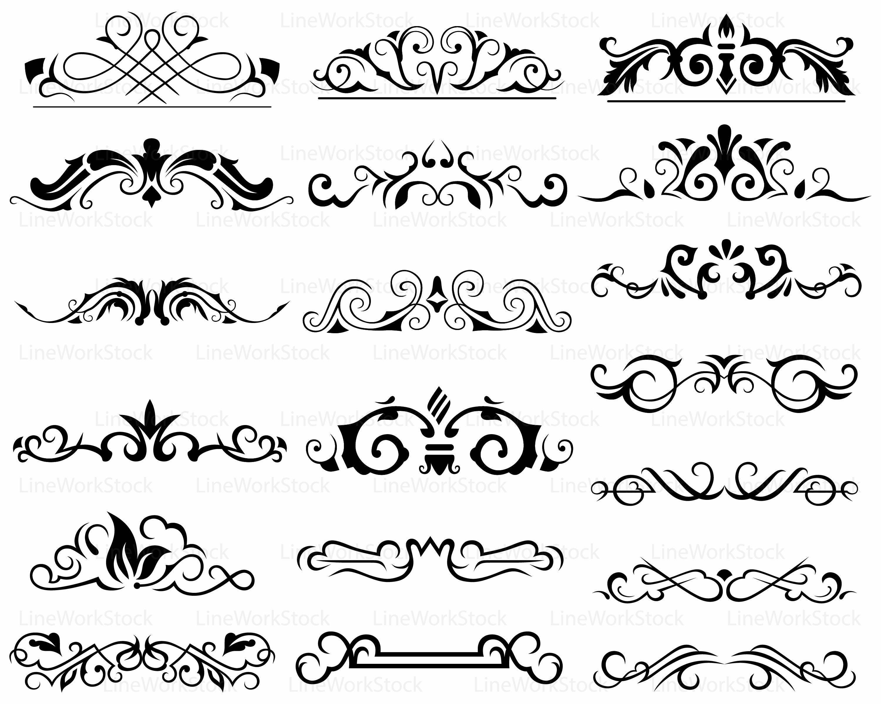 Swirl Svg/scroll Clipart/swirl Svg/swirl Silhouette/scroll | Etsy