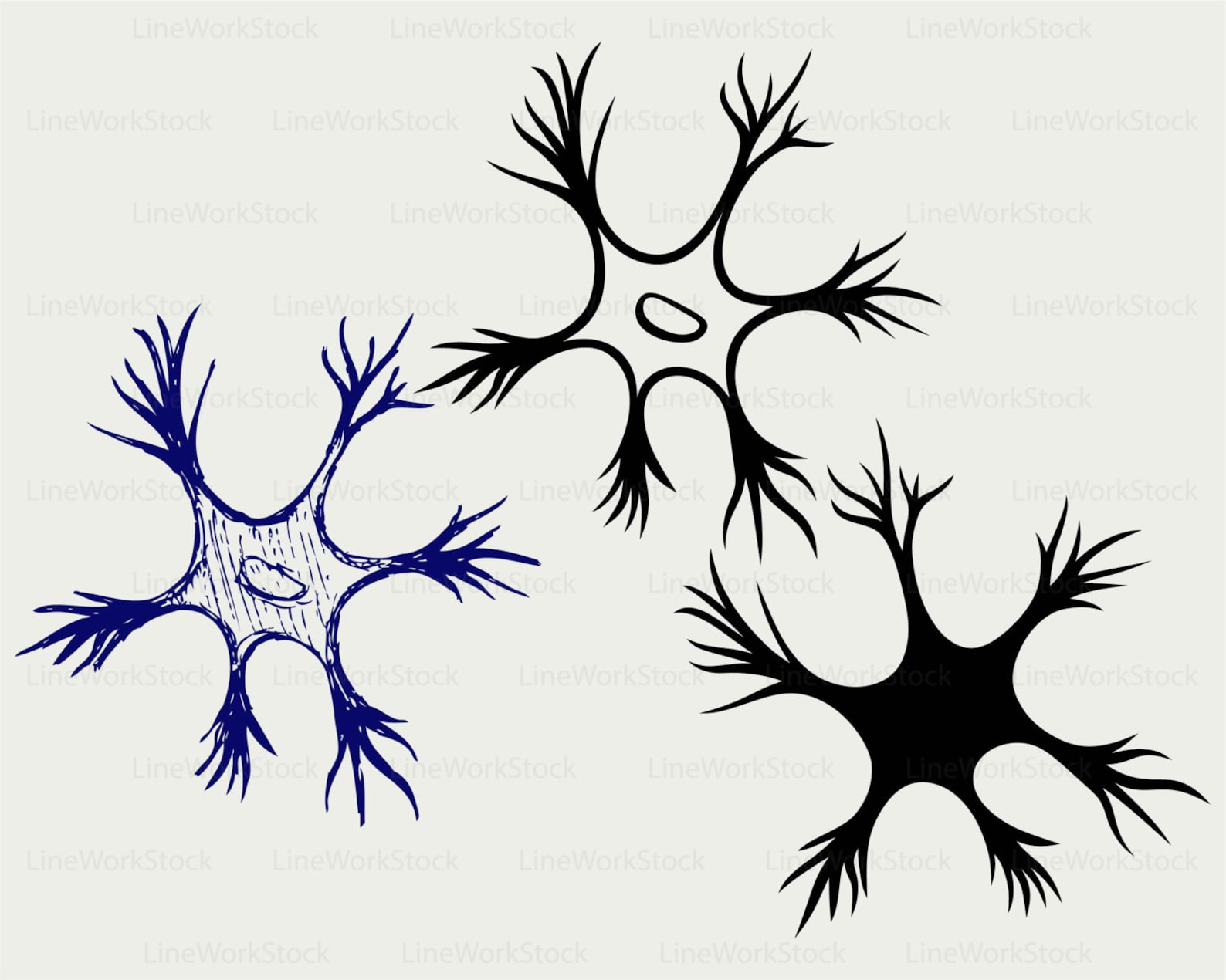 Neurona svg/ neuron clipart/neuron svg/neuron silhouette/neuron cricut ...