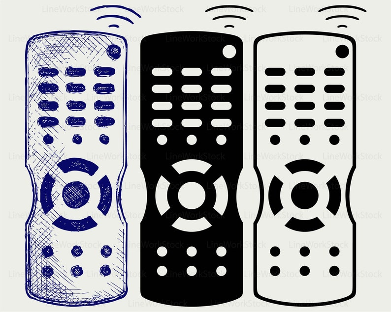 Remote Control Svg/remote Control Clipart/remote Control | Etsy