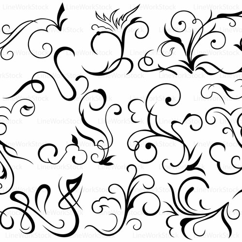 Scroll SVG Cut File - Etsy