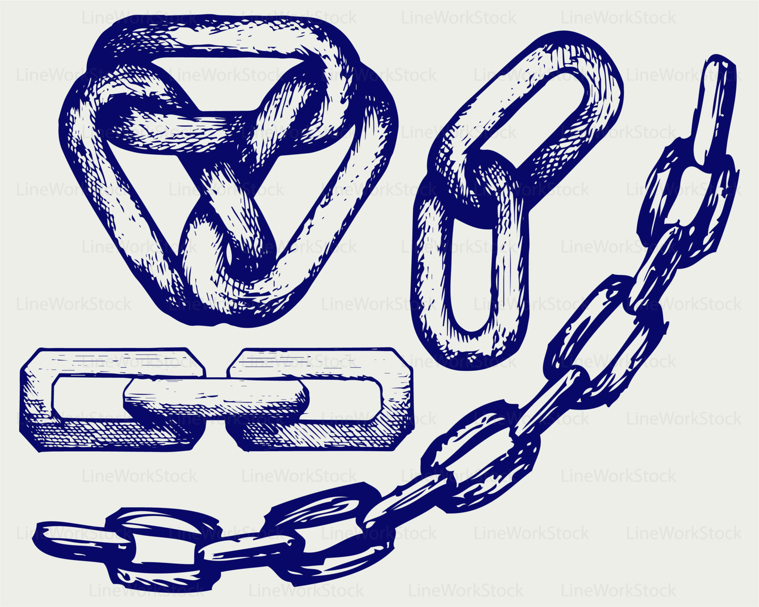 Cadena svg / cadena clipart / cadena svg / cadena silueta / | Etsy