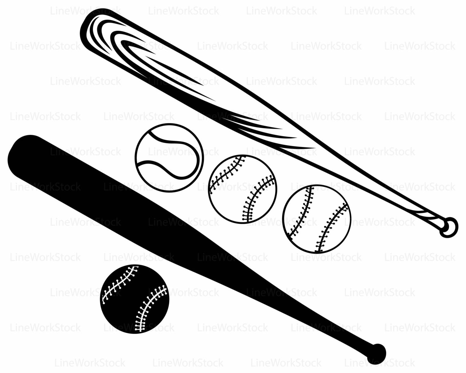Baseball Bat Svg/baseball Ball Clipart/baseball Svg/baseball - Etsy